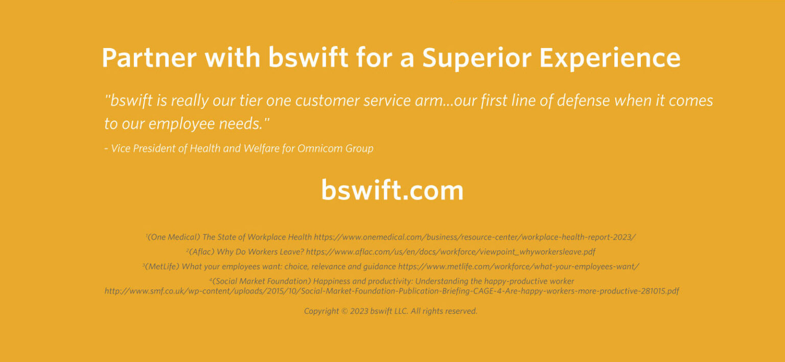 The bswift Service Center Commitment | bswift